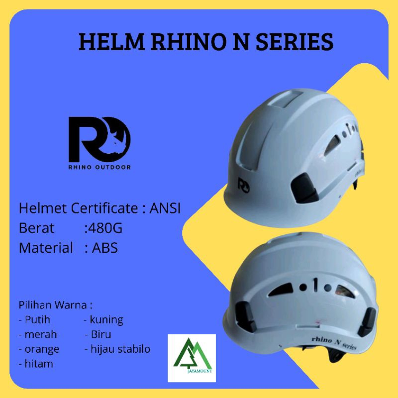 Jual Helm safety Rhino N Series panjat tebing / Helm safety Panjat ...