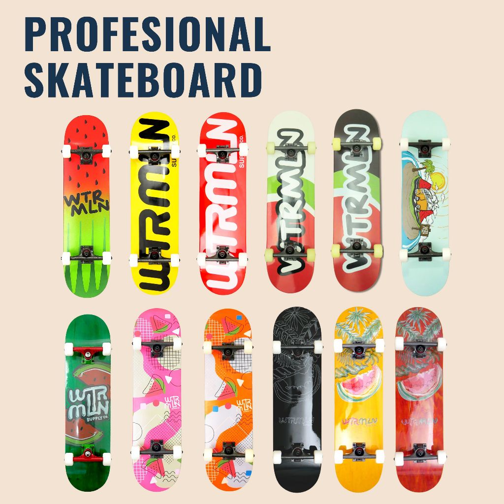 Jual Watermelon Skateboard Fullset High End Complete Setup | Shopee ...