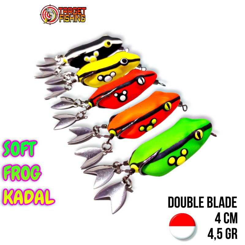 Jual Soft Frog DOUBLE BLADE Kadal 4cm 4.5gr Mini - Umpan Casting Gabus ...