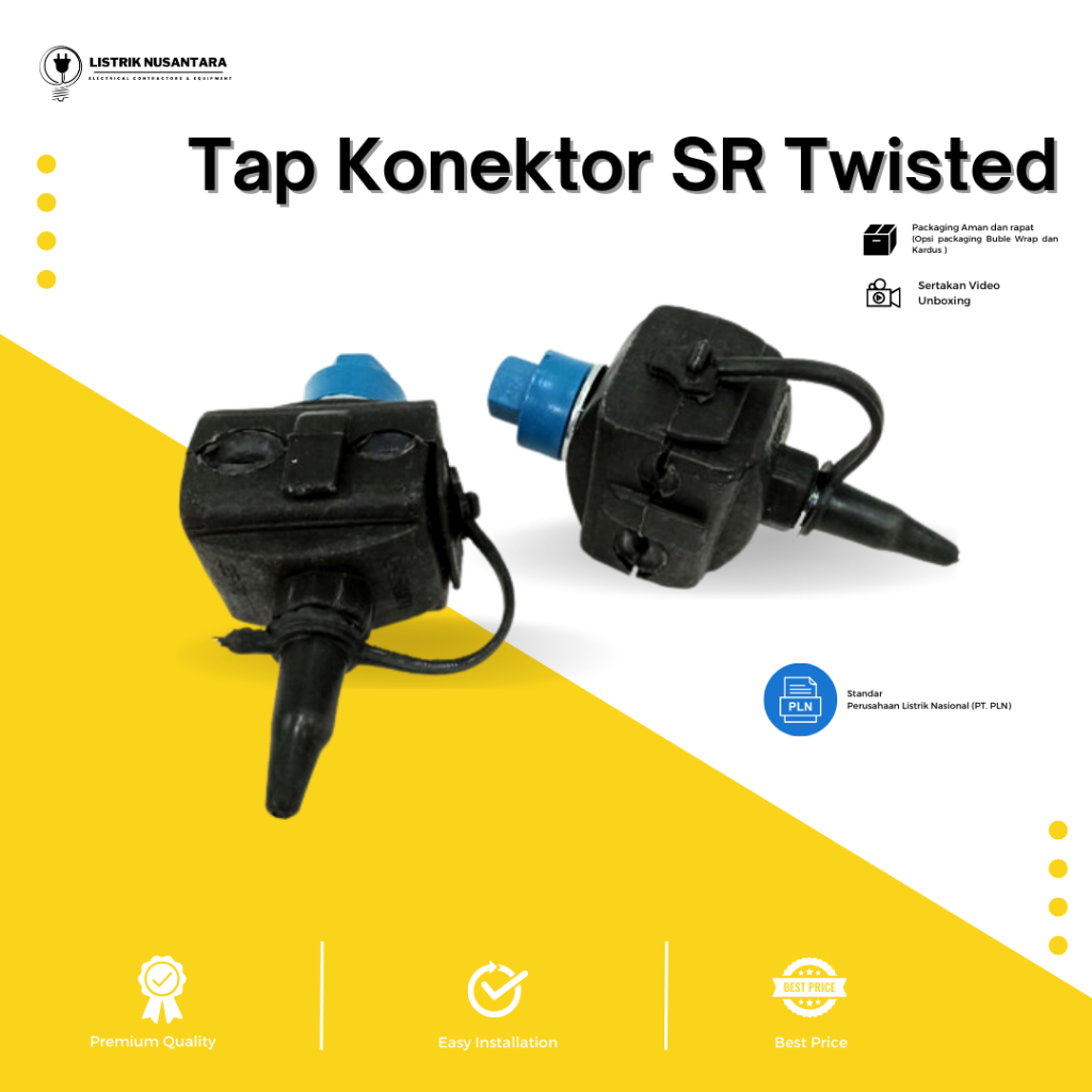 Jual Tap Konektor Kabel PLN Kedap Air 35mm - 70mm Twisted SR ...