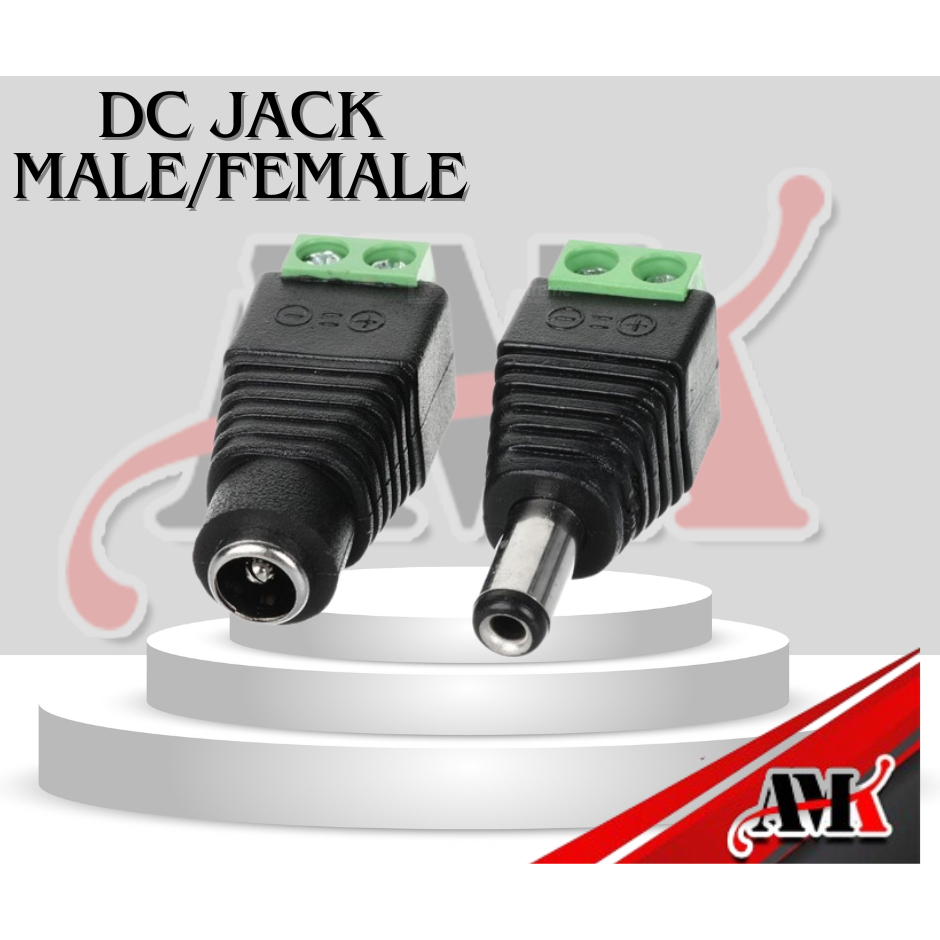 Jual Jack DC Male Female Konektor CCTV Konektor DC Male Felame High Quality | Shopee Indonesia
