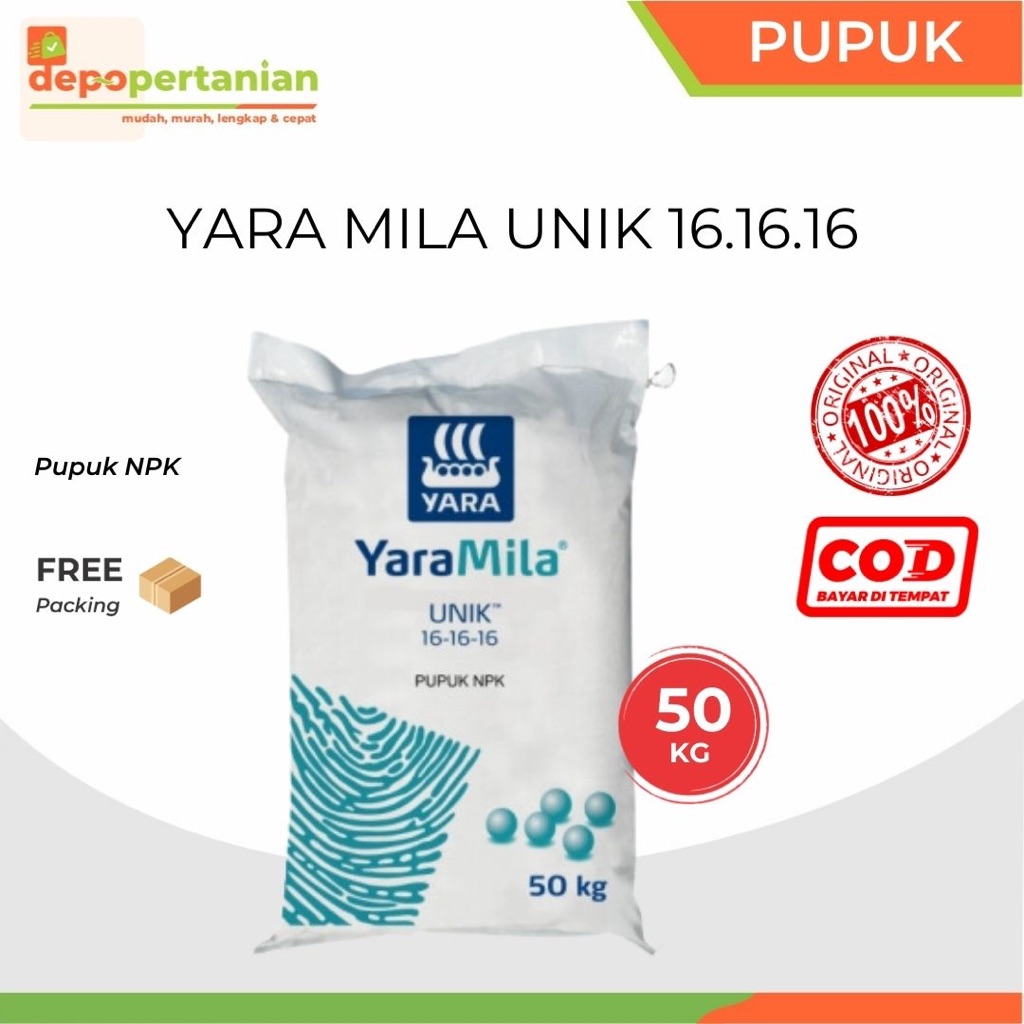 Jual Depo Pertanian - Pupuk NPK Yara Mila Unik 50 kg Yaramila 16-16-16 ...