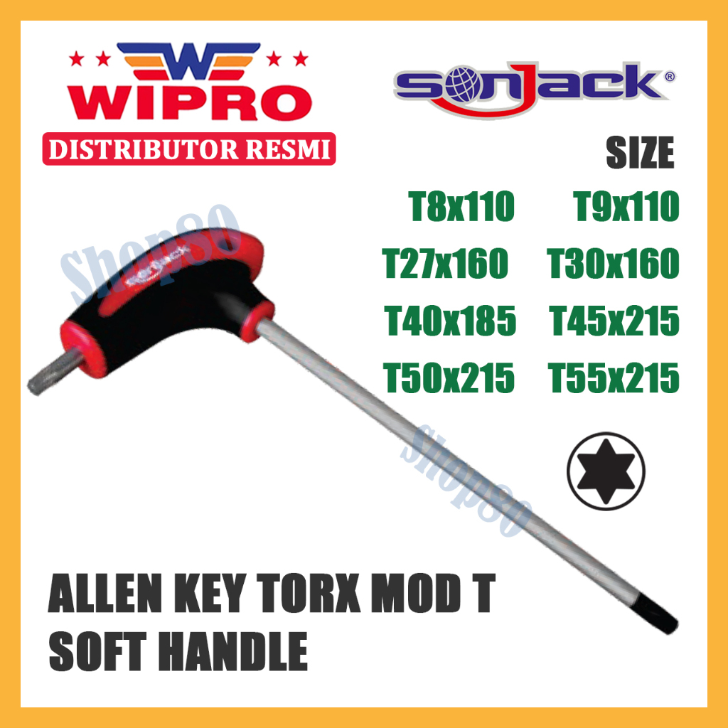 Jual Wipro SJ Kunci L Bintang Model T Torx Wrench Key T8 T9 T27 T30 T40 T45 T50 T55 110 160 185 ...