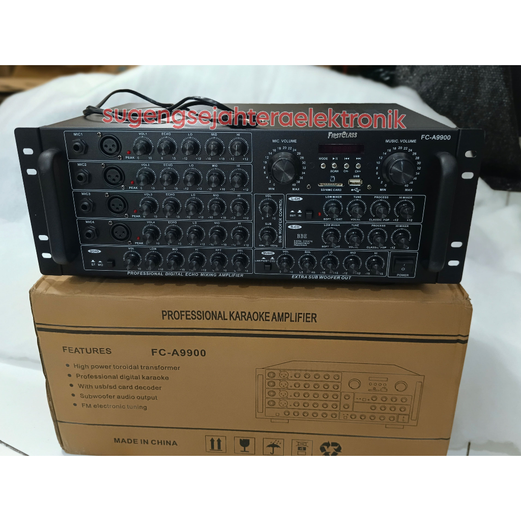 Jual PROFESSIONAL DIGITAL ECHO MIXING AMPLIFIER FIRSTCLASS FC - A9900 ...