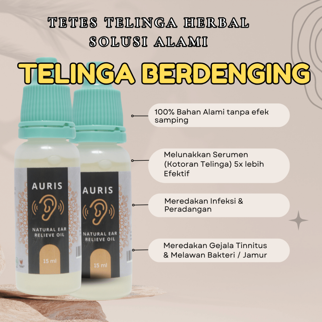 Jual AURIS Obat Tetes Telinga Herbal Ampuh untuk Tinnitus berdenging ...