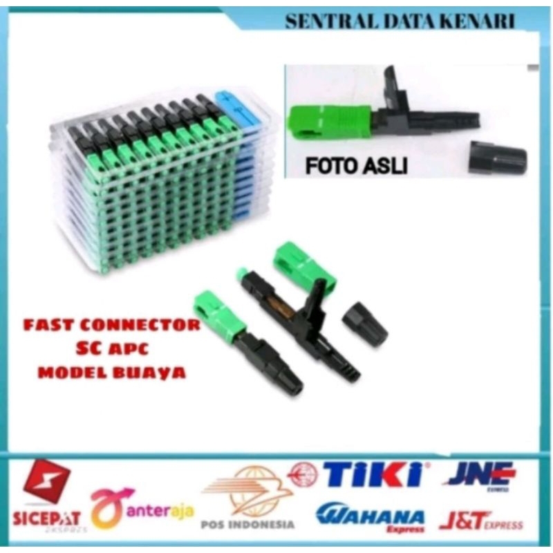 Jual Fast Conector SC Apc dropcore conector adapter fiber optic per 10 ...