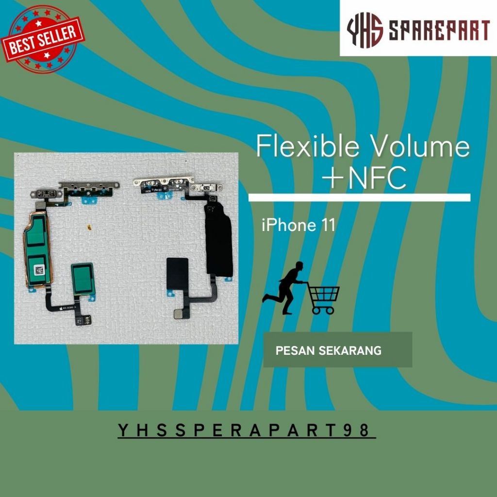Jual Flexible Volume+NFC iPhone 11/11Pro/11 Pro Max Original Bergaransi ...