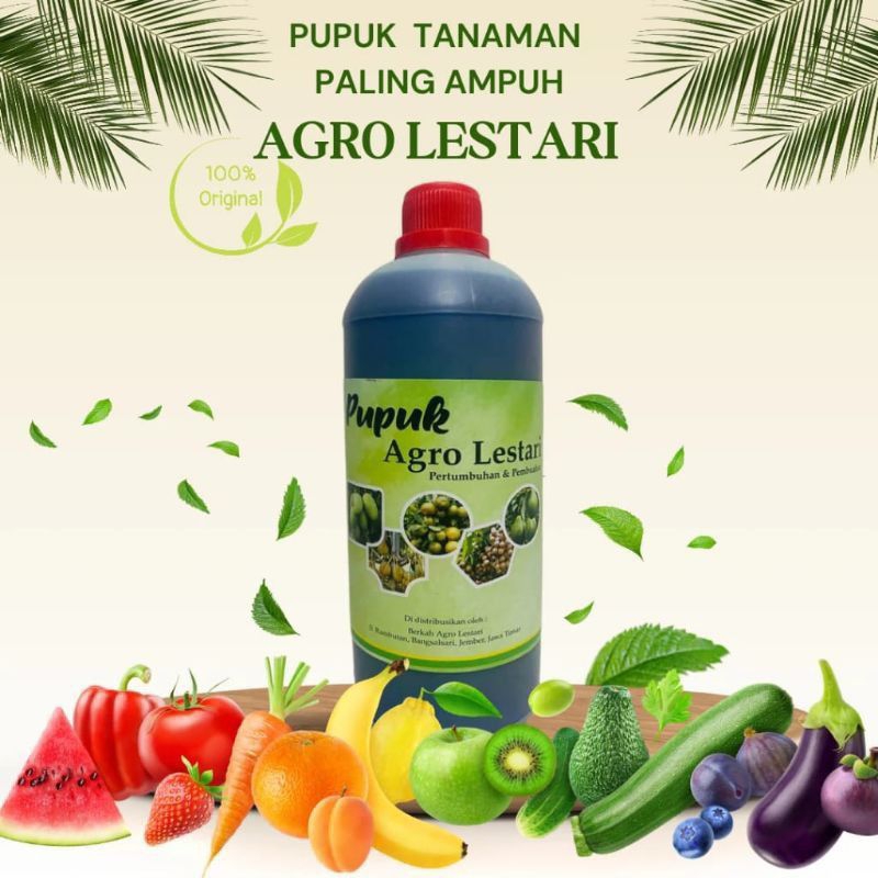 Jual Pupuk Penyubur Perangsang dan Pelebat Buah - Pupuk Agro Lestari Kemasan 1 Liter | Shopee ...