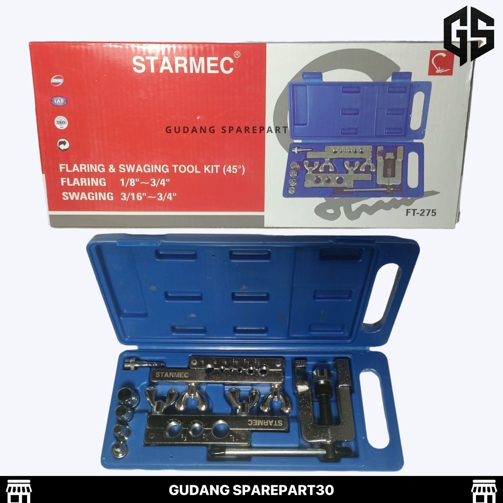 Jual Flaring Tool Set FT-275 & Swaging Tool Kit Starmec | Shopee Indonesia