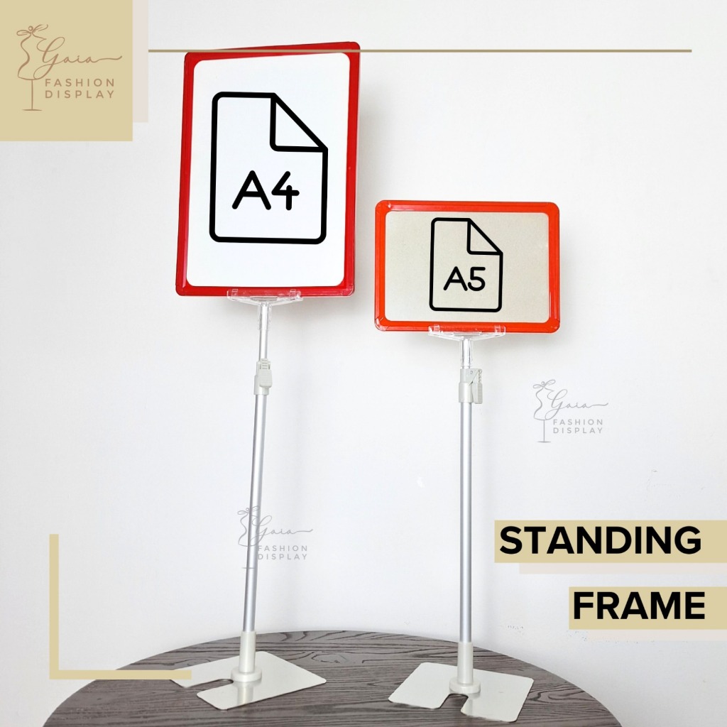 Jual Standing Promo A4 Dan A5 Display Harga Frame Pajangan Hrga Promo ...