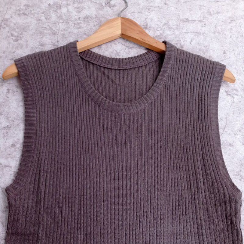 Jual INNER SPAN DRESS RAJUT (BURGUNDY) KNIT PREMIUM | LONG DRESS SPAN ...