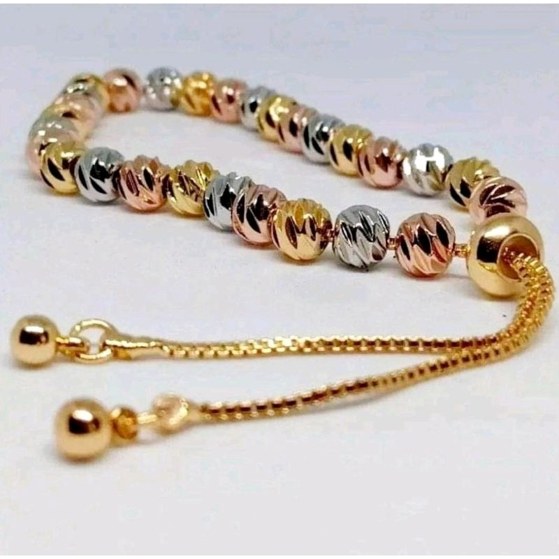Jual Perhiasan Gelang Tangan Wanita Dewasa Model Serut Warna Warni ...