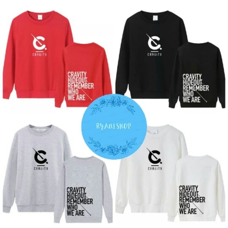 Jual SWEATER CRAVITY CRVT LUVITY WONJIN LOGO JUNGMO ALLEN SERIM WOOBIN ...