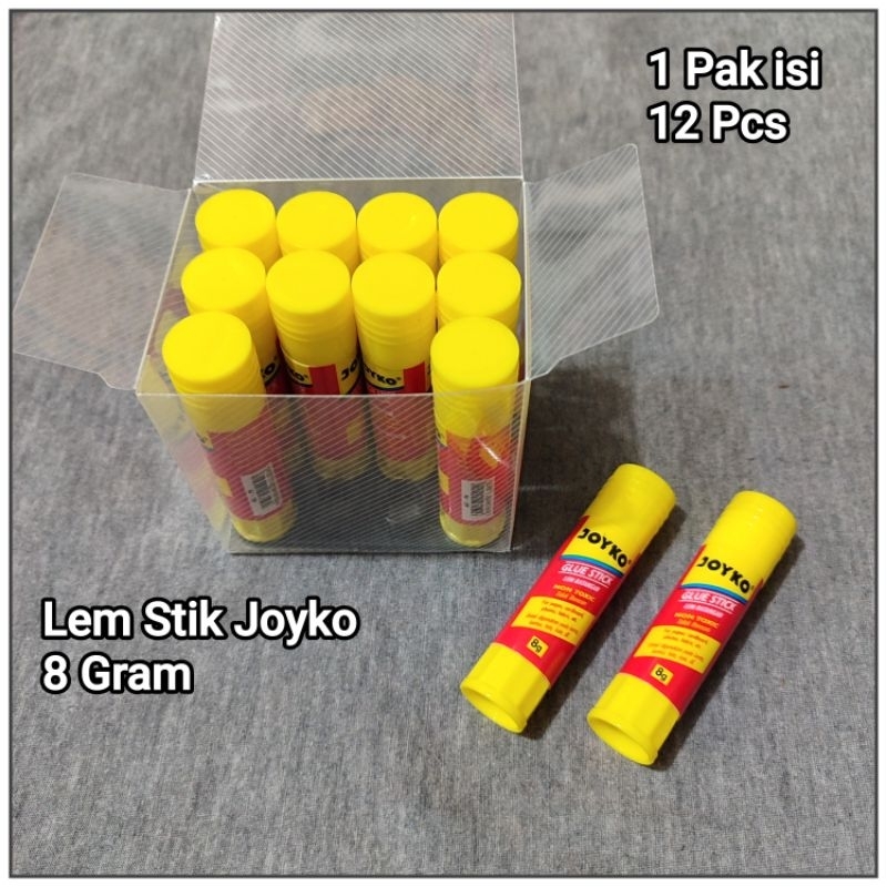 Jual 1 Pak Lem Stick Joyko 8 Gram isi 12 Pcs | Shopee Indonesia