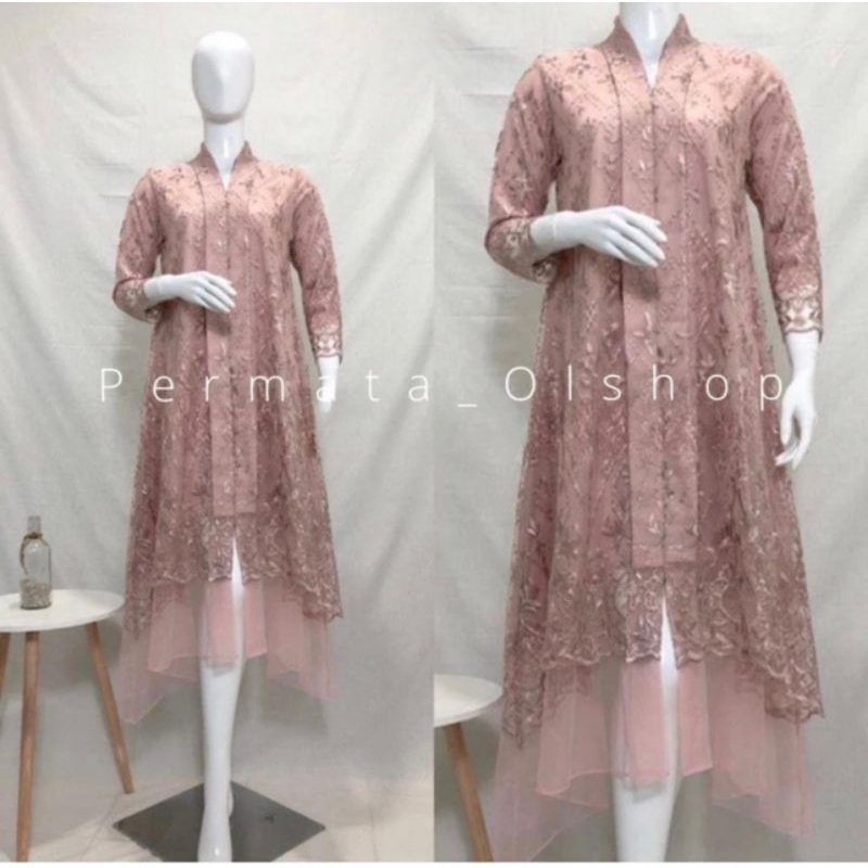 Jual Kebaya Long Tunik Kekinian / Kebaya Modern / Kebaya Pesta Mewah ...