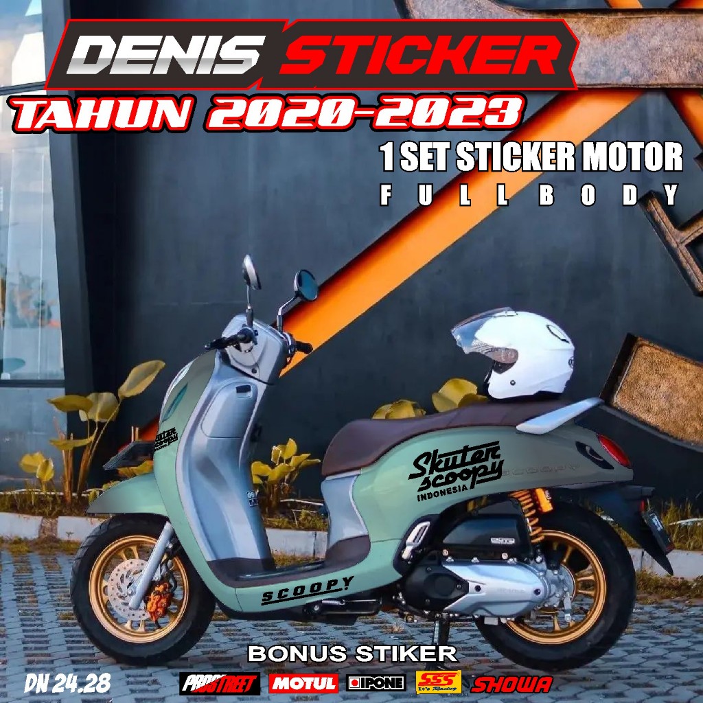 Jual (COD) Decal Dekal Sticker Stiker Striping scoopy SCOOPY TERBARU ...