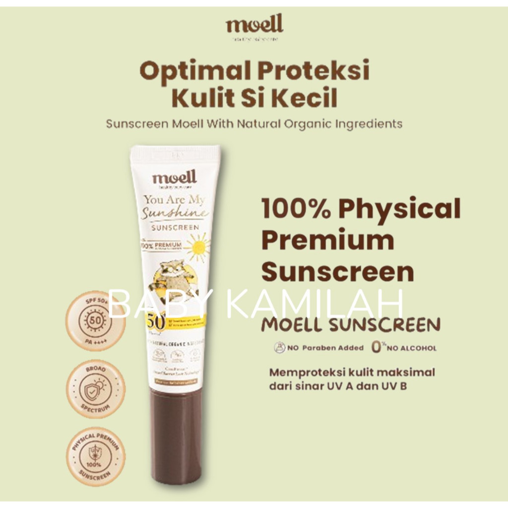 Jual Moell Sunscreen SPF 50: Perlindungan Terbaik untuk Kulit Anak dan ...