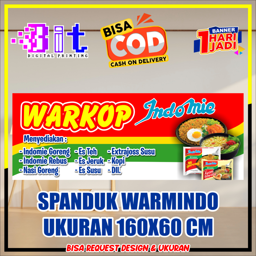Jual SPANDUK/BANNER WARKOP/WARMINDO ( BISA CUSTOM ) UKURAN 160X60 CM ...