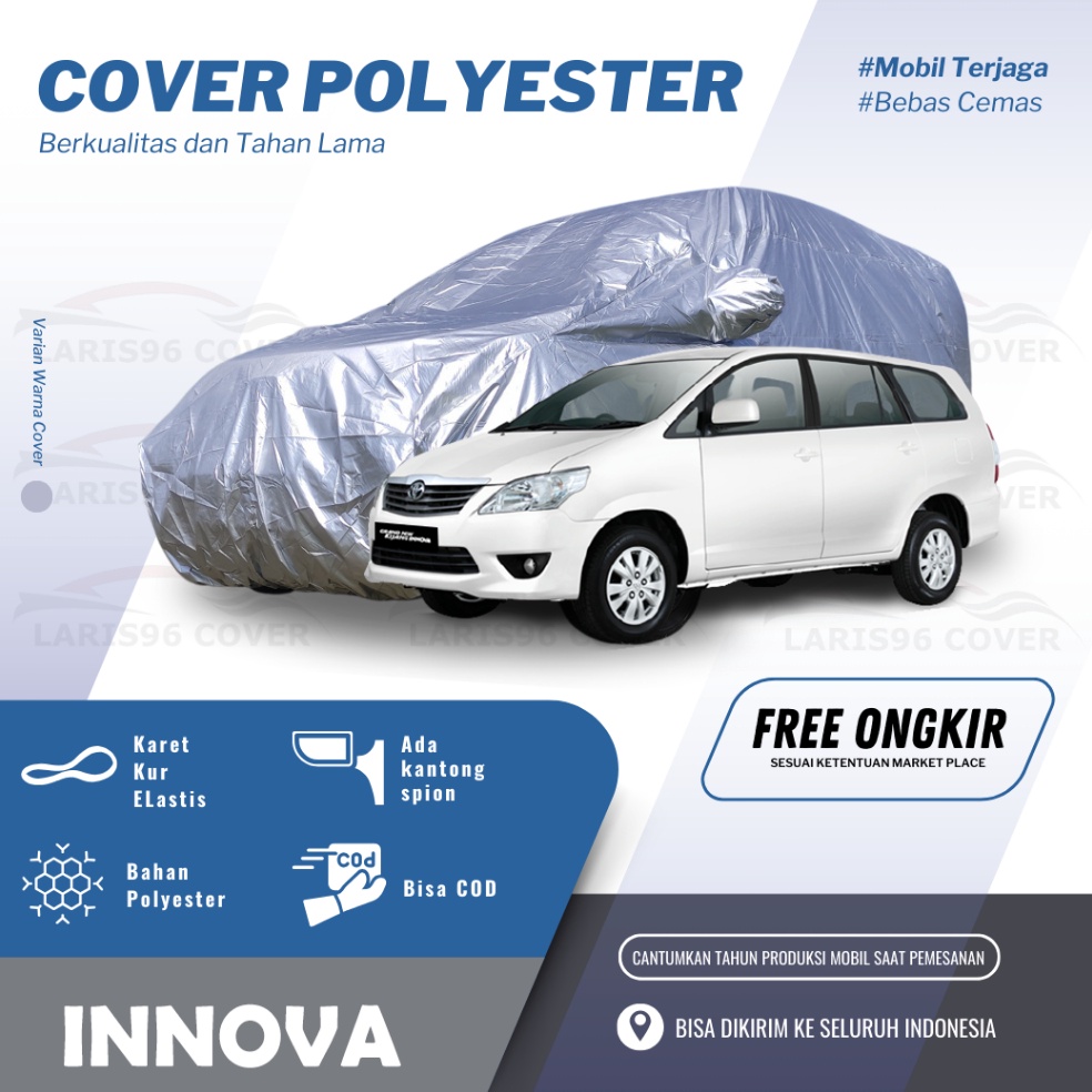 Jual KODE I97I Body Cover Innova Lama Sarung Selimut Mantel Mobil ...