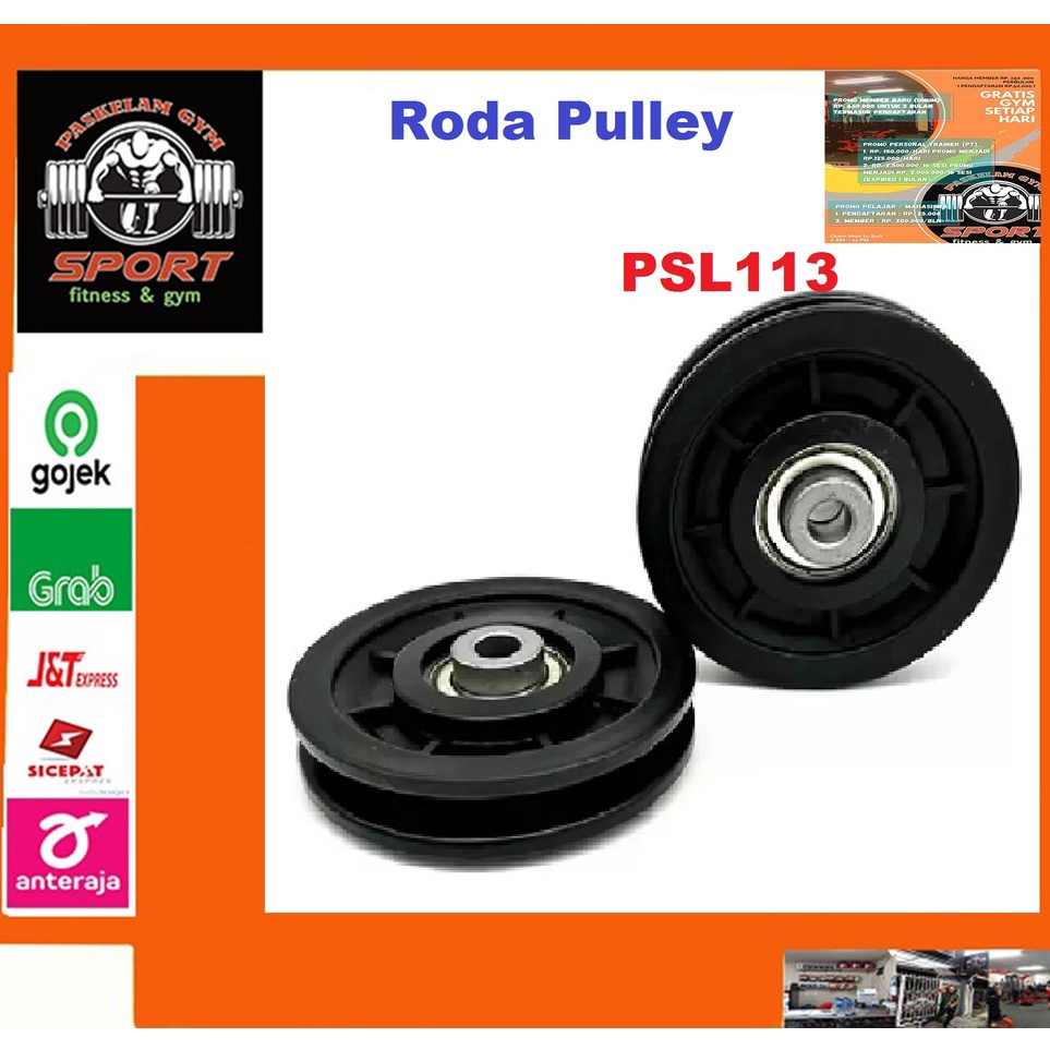 Jual Hadir Meriah Sparepart Alat Fitness Roda Pulley Bantalan Roda Katrol Kabel Gym | Shopee ...