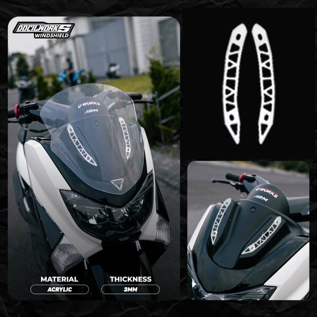 Jual Garnish tameng New Nmax Nmax Old Garnish bracket windshield visor ...