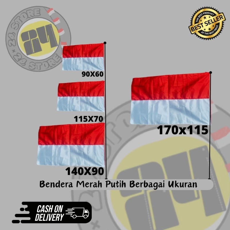 Jual Bendera Merah Putih Indonesia Ukuran BesarD | Shopee Indonesia