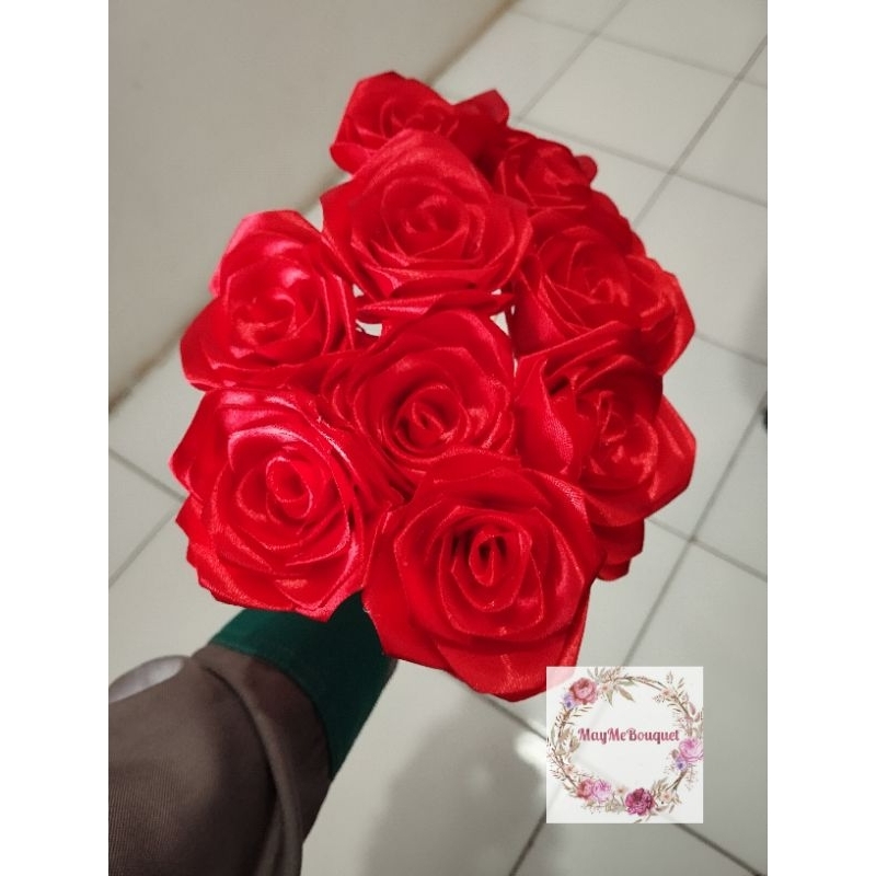 Jual Bunga mawar satin harga per tangkai | Shopee Indonesia
