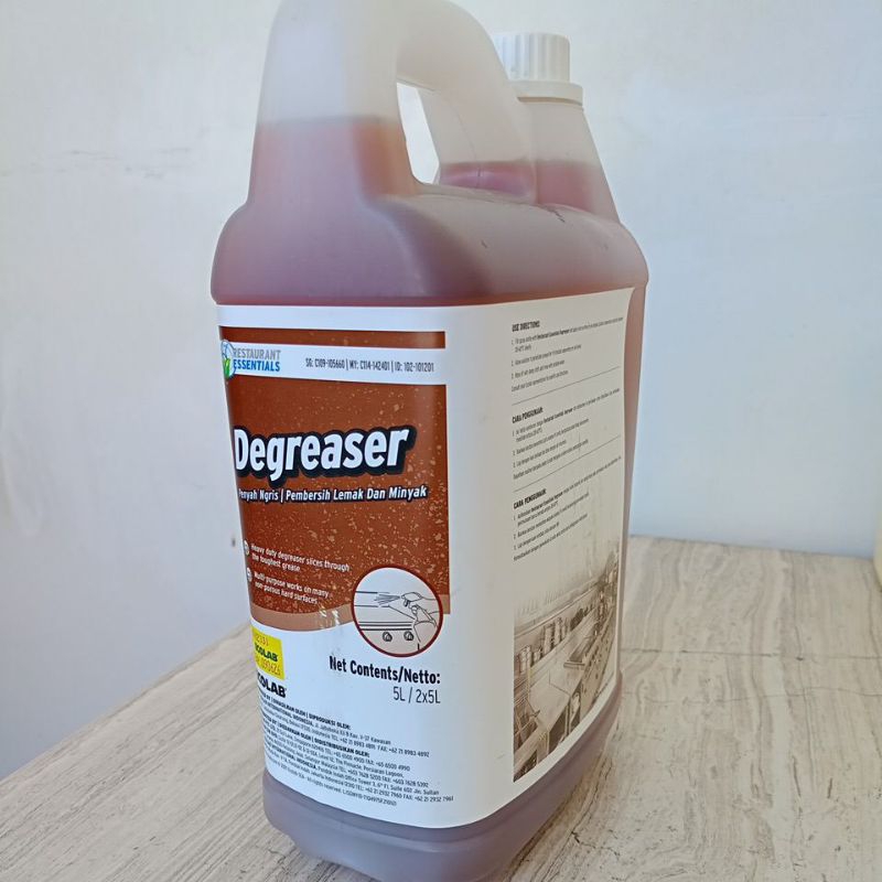 Jual degreaser ecolab 5 lt / pembersih lemak dan minyak 5 liter ...