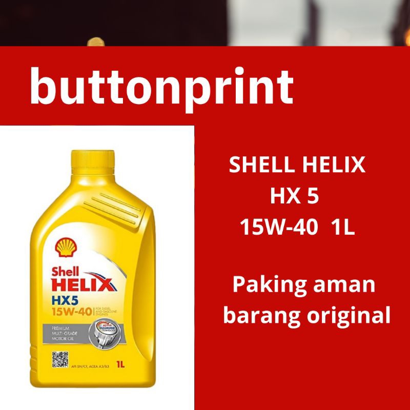 Jual Shell Helix HX5 15W-40 Motor Matic 1L Original | Shopee Indonesia
