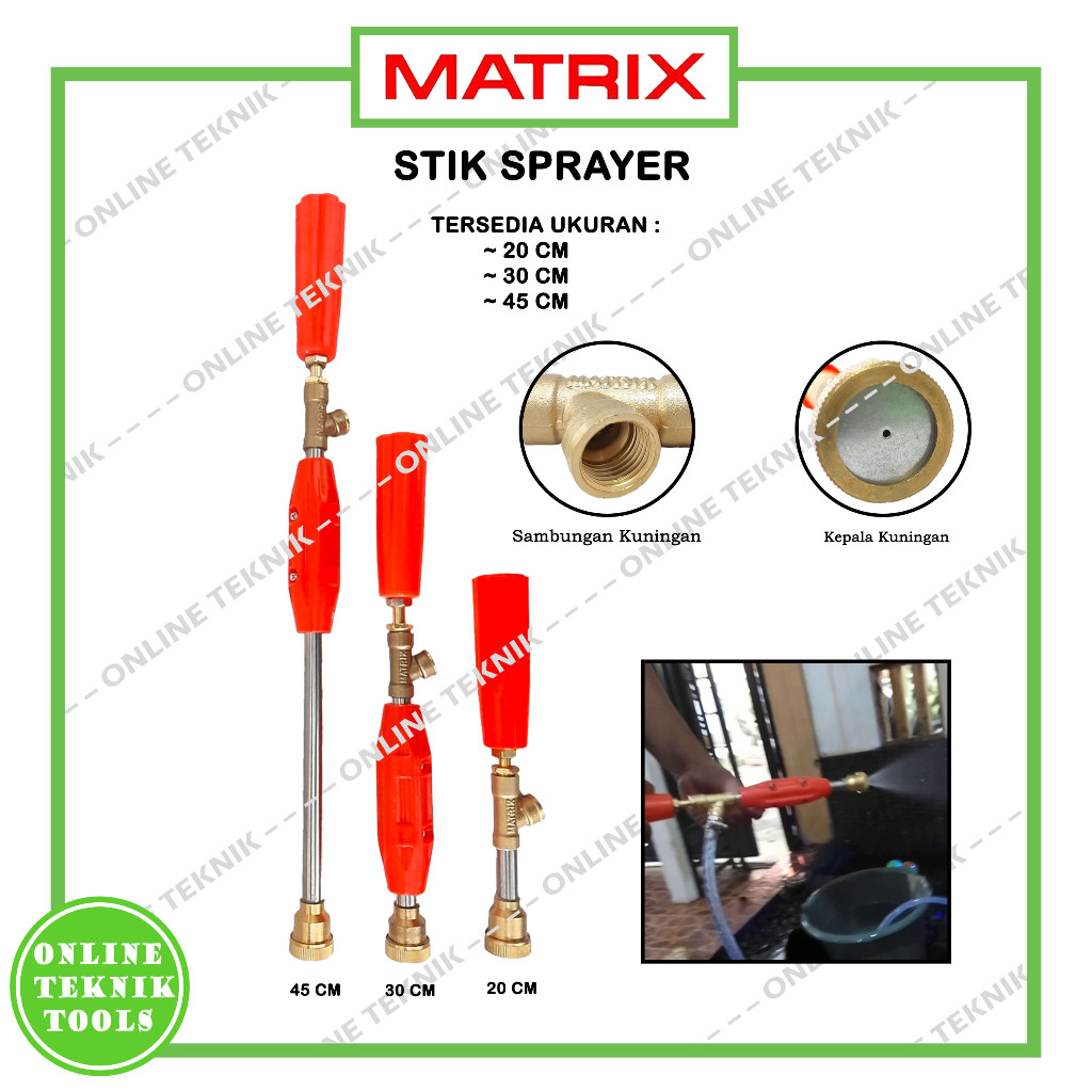 Jual MATRIX Stik Sprayer Lurus 20cm 30cm 45cm / Stick Power Sprayer ...