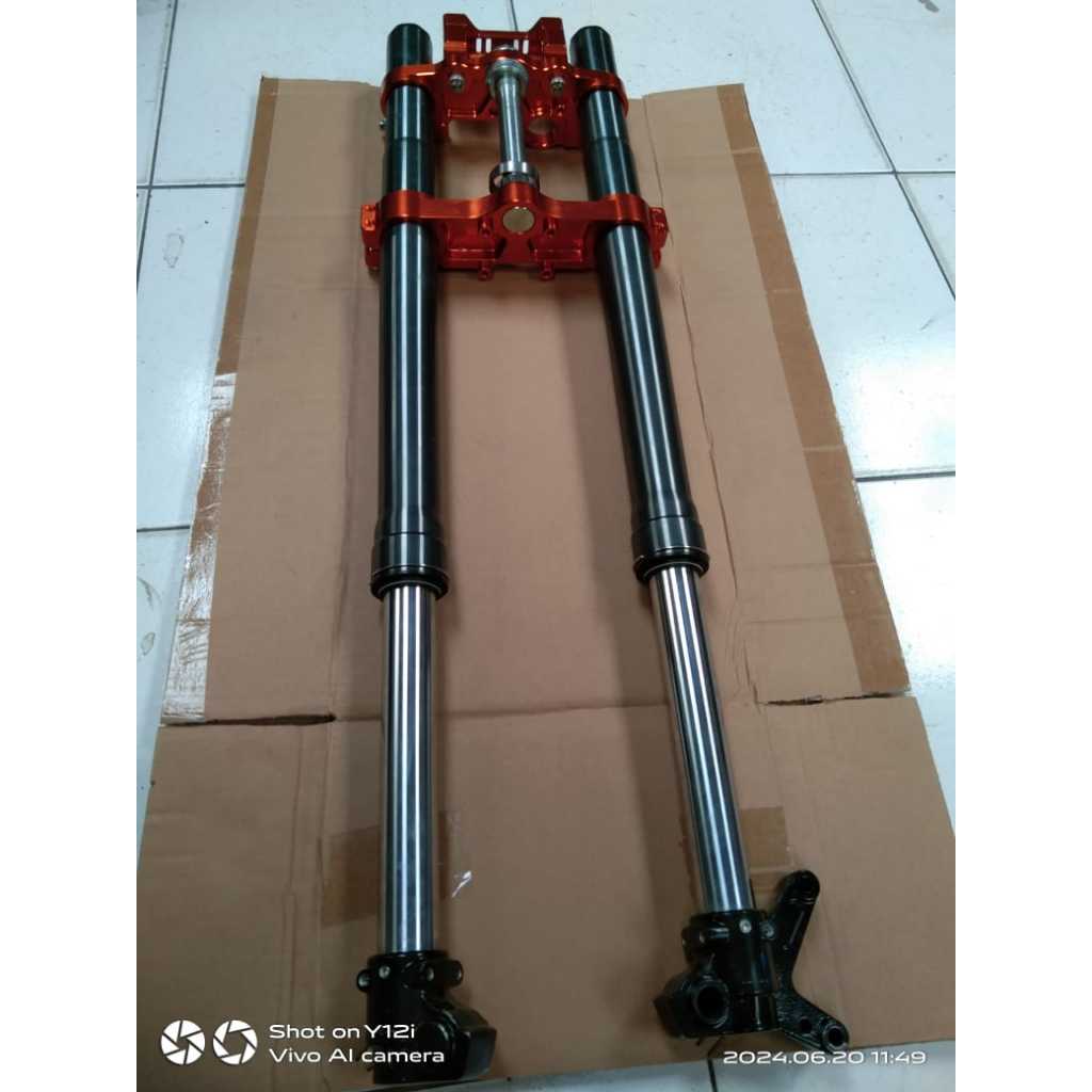 Jual Shock USD Ori SCARLET RACING Double Adjuster CRF 150 Full CNC | Shopee Indonesia