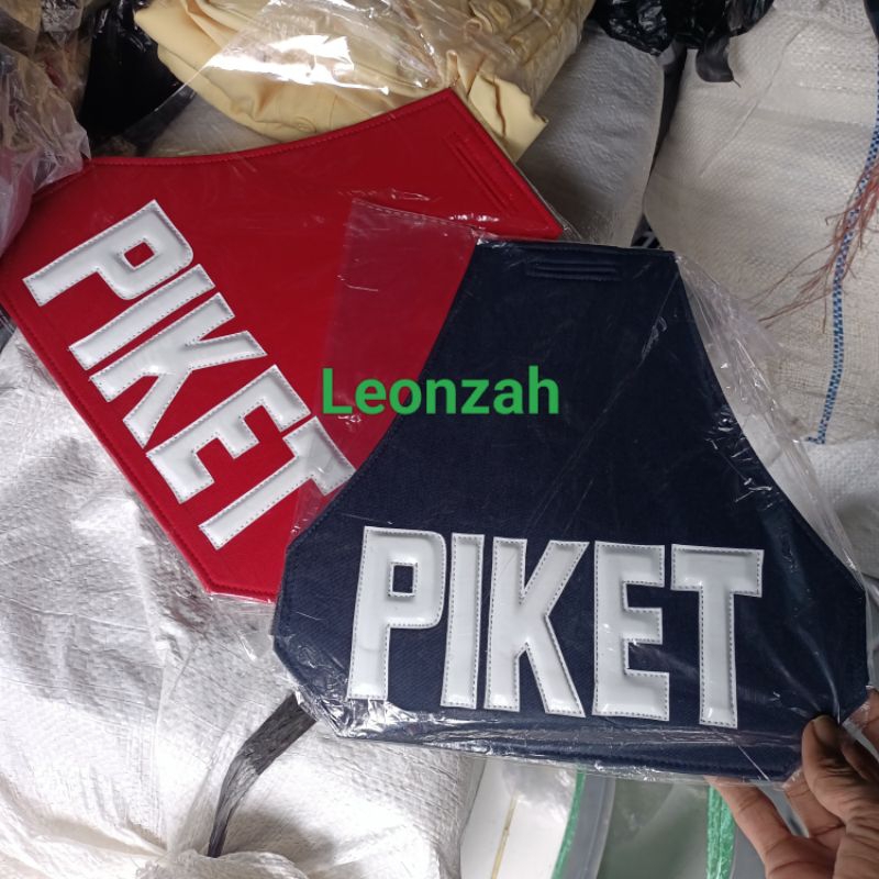 Jual banlengan piket merah Dongker dan coklat / ban lengan piket coklat ...