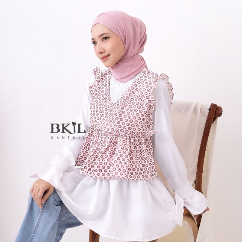 Jual KANTHIL Vest Batik Modern Outer Batik Kekinian | Shopee Indonesia