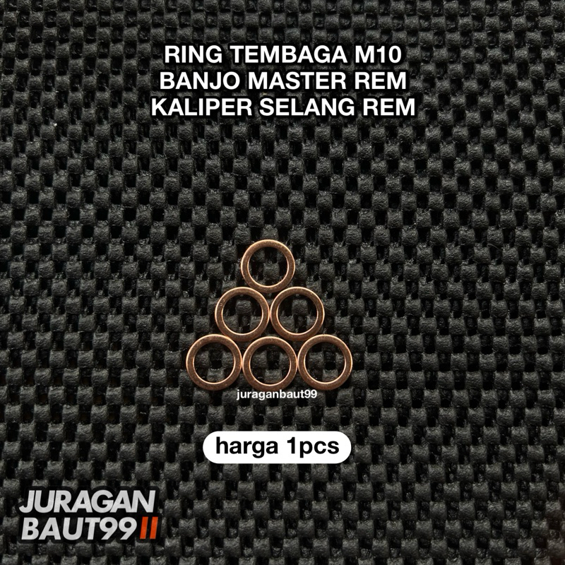 Jual RING TEMBAGA M10 BANJO MASTER REM KALIPER SELANG REM RING SELANG ...