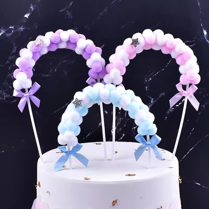Jual Topper Kue Awan Unicorn Pink Biru Ungu / Cake Topper Decoration ...