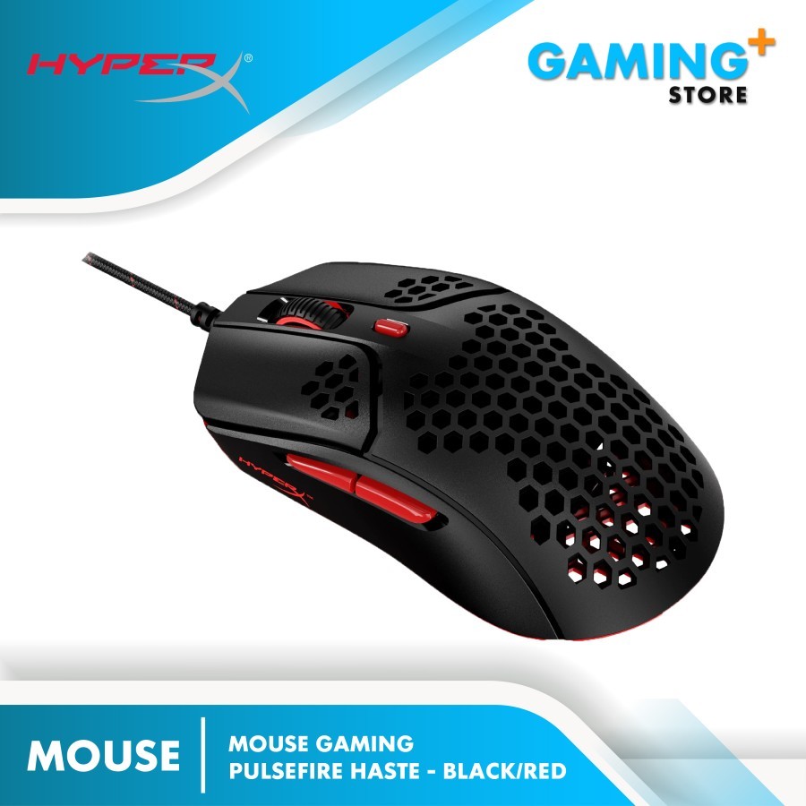 Jual Mouse Gaming HyperX Pulsefire Haste Wired - Black Red | Shopee ...