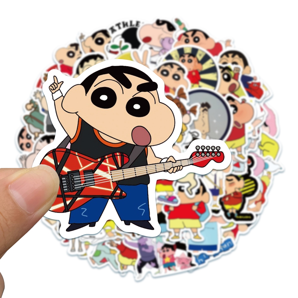 Jual [50PCS]Stiker Kartun Pack“Crayon Shin-chan” Decal Lucu Kartu Vinyl ...