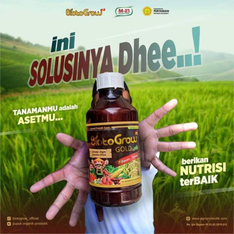 Jual Biotogrow Pupuk Probiotik Organik Multiguna Dengan Plus8++Bakteri ...
