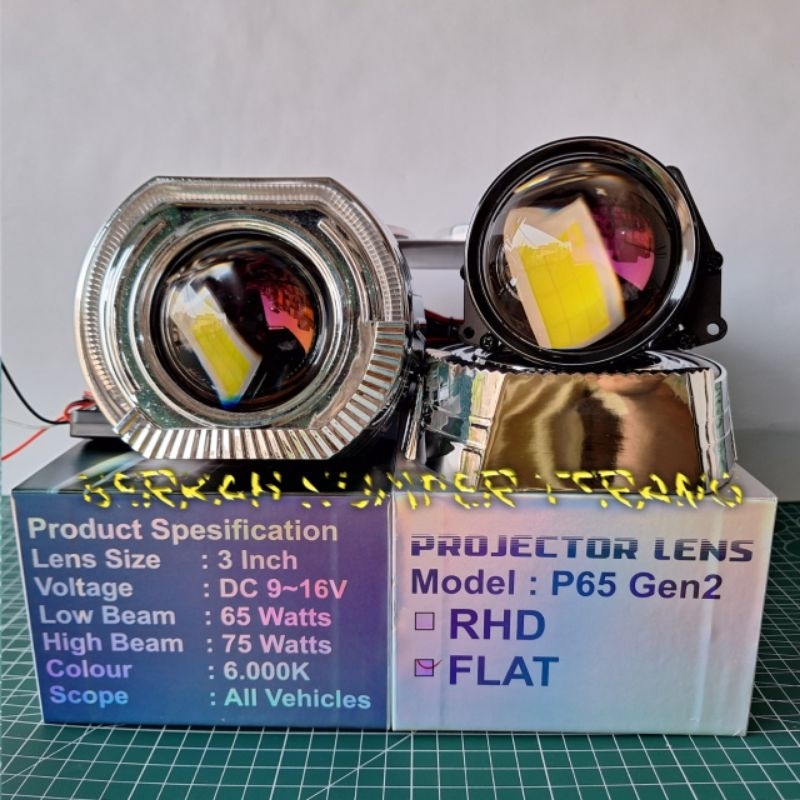 Jual paket lengkap biled vinyx p65 gen2 ukuran 3 inch shroud bmw sport ...