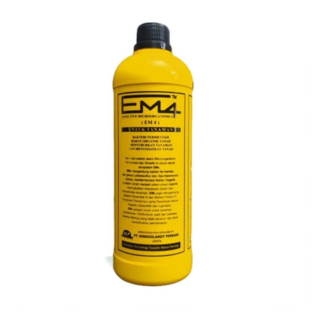 Jual EM4 Pertanian Kuning Pupuk Organik Cair 1 Liter Original | Shopee ...