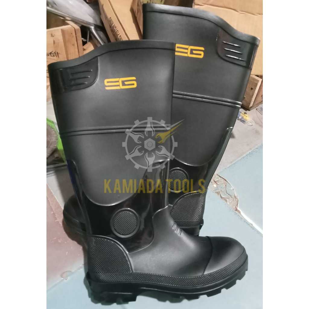Jual Sepatu Boot Hitam/Sepatu Boot Tinggi/Sepatu Proyek | Shopee Indonesia