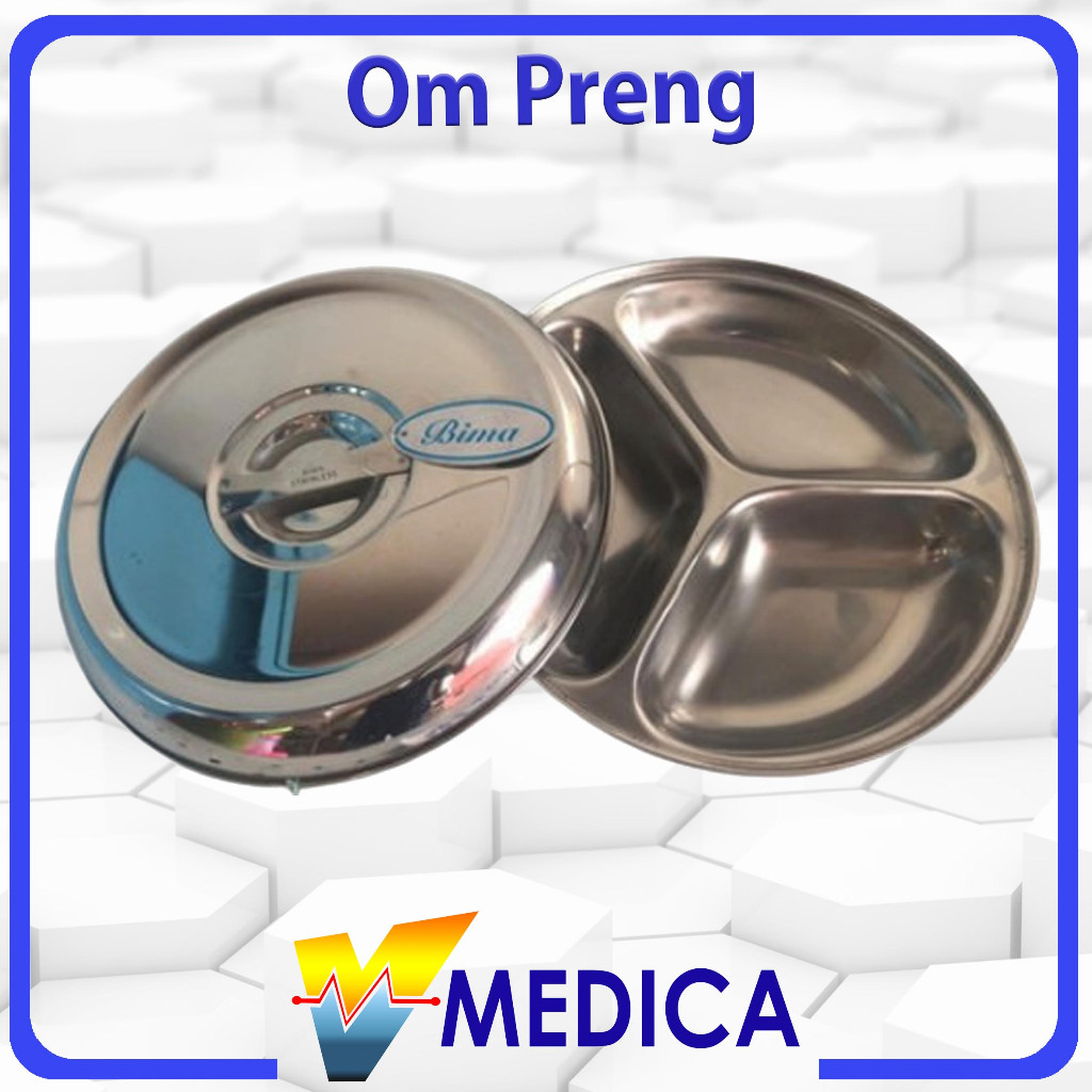 Jual Ompreng Stainless Bima / Piring makan Stainless/ Plato Stainles ...