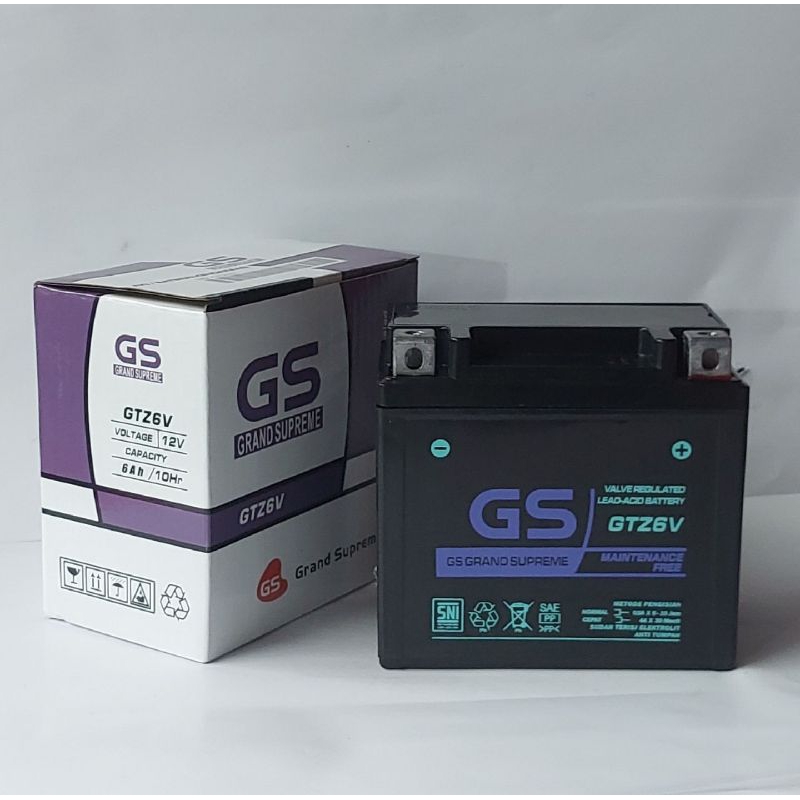 Jual AKI GS ASTRA KERING GTZ6V AKI MOTOR SATRIA FU NMAX AEROX VARIO 125 150 160 CBR SONIC RAIDER ...