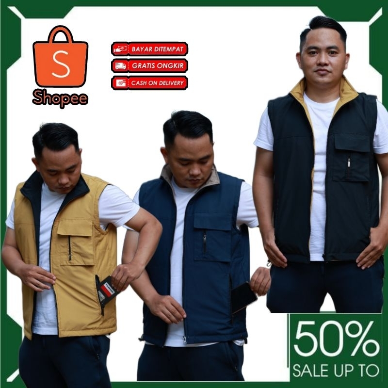 Jual Best Seller Rompi Parasut Custom Rompi Vest Rompi Waterproof Rompi ...