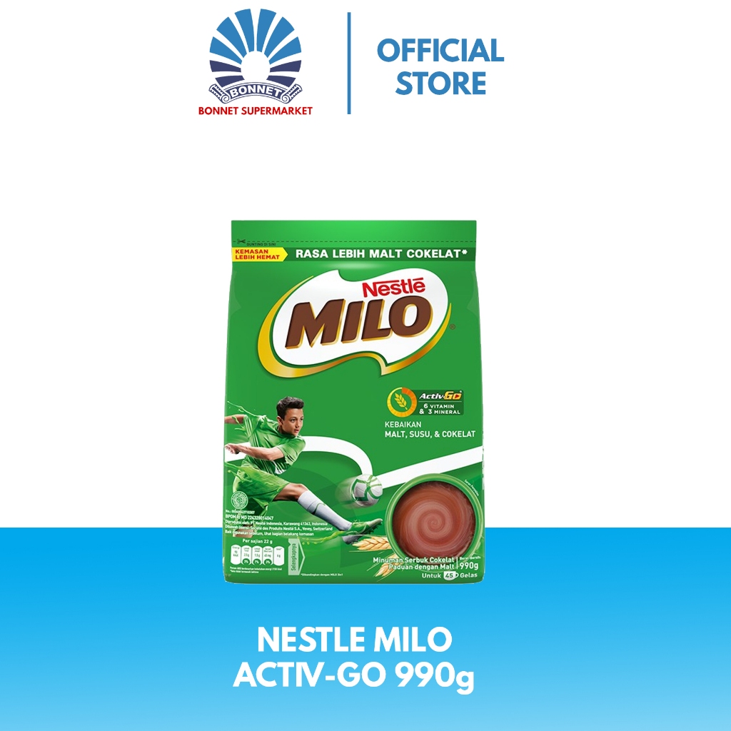 Jual Nestle Milo Active Go 990gr 8992696420458 | Shopee Indonesia