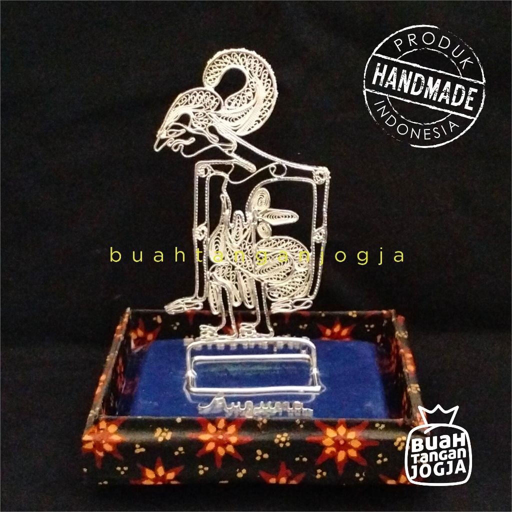 Jual Miniatur Wayang Arjuna Lapis Perak + Label - Kerajinan Khas Kotagede Jogja | Shopee Indonesia