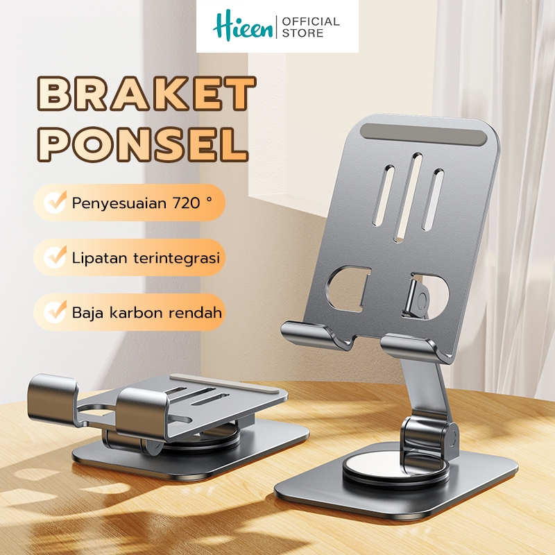 Jual Hieen Phone holder meja bahan 360 dudukan hape bisa dilipat Holder ...