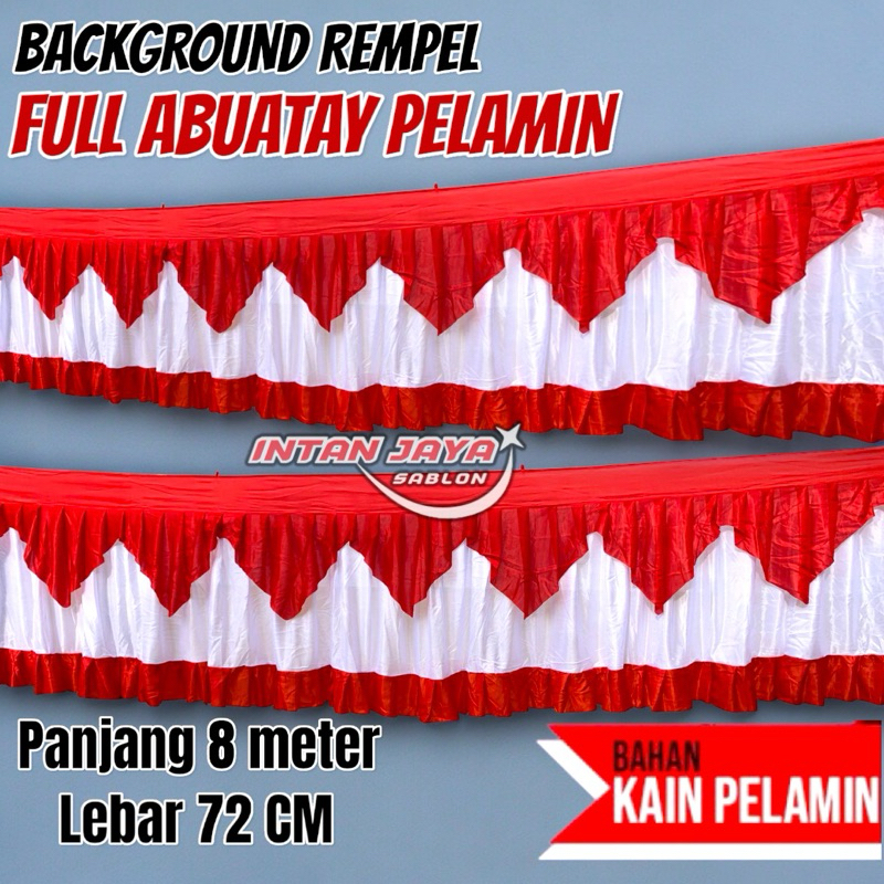 Jual BENDERA MERAH-PUTIH BACKGROUND REMPEL SULTAN PREMIUM (8METER ...