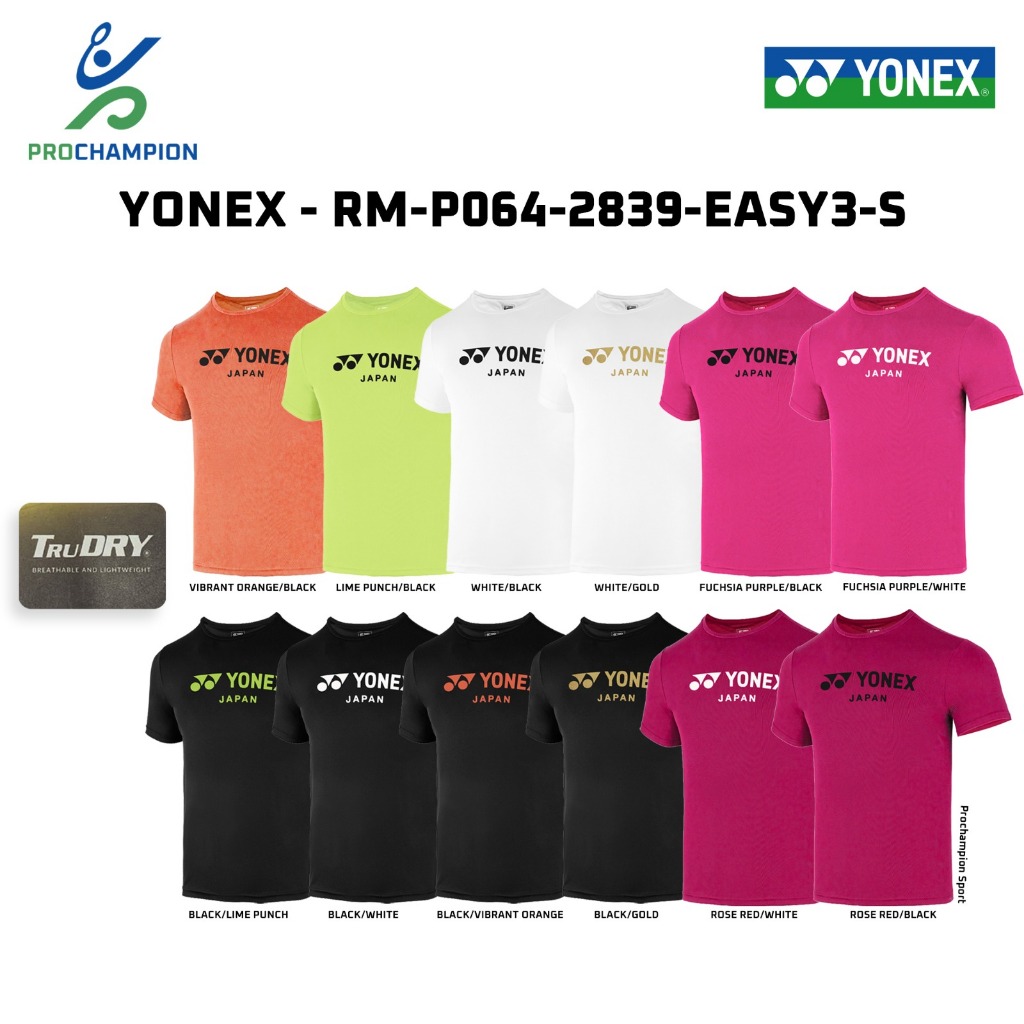Jual Terbaru 2024 ! Kaos Jersey Badminton Yonex RM 2839 Easy Tee Part I | Shopee Indonesia