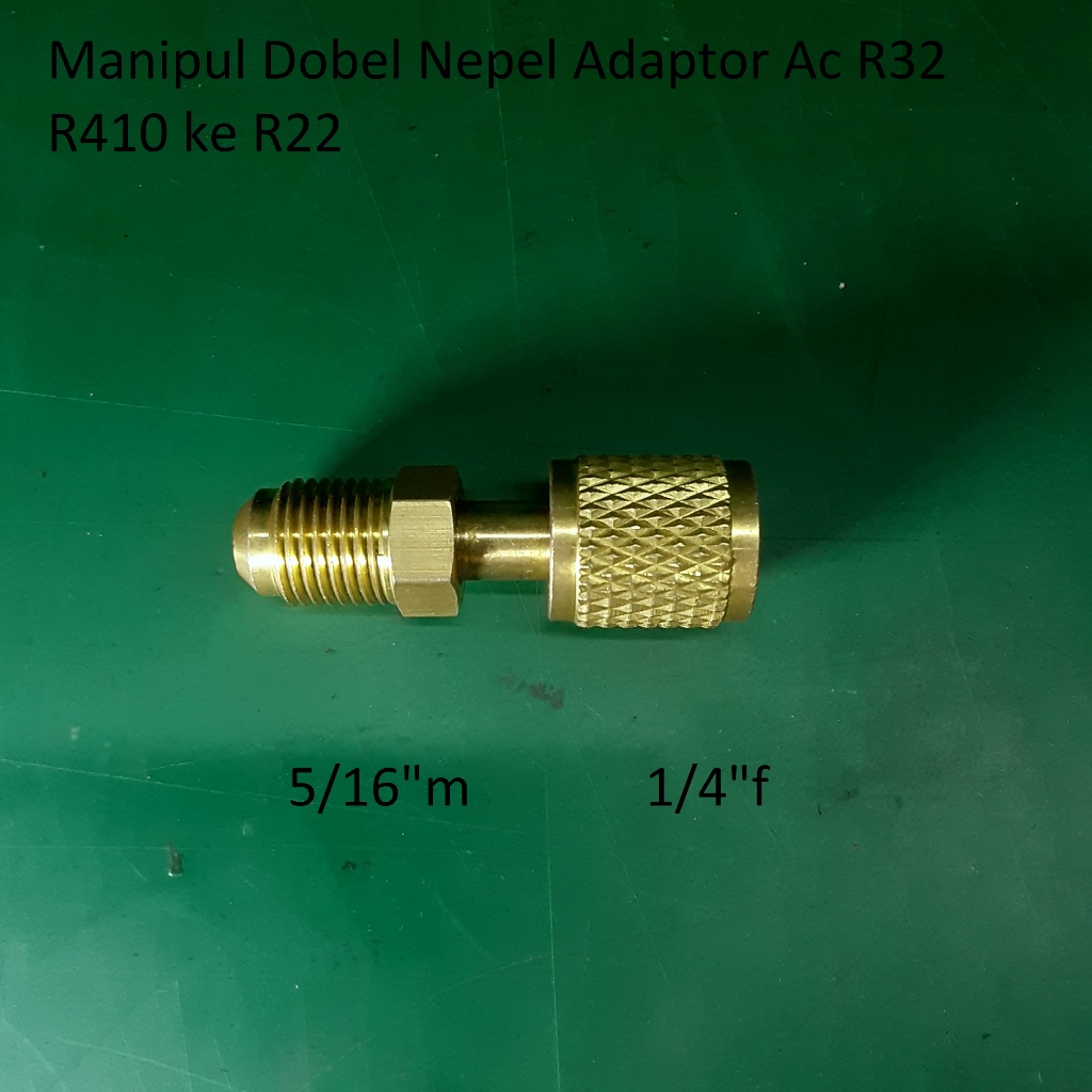 Jual Manipul Manifold Double Nepel Adaptor Ac R22 ke R32 R410 STARMEt ...